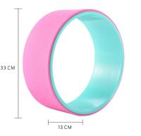 China 13cm Width Multifunctional Yoga Circle Roller Massage Yoga Wheel For Stretching for sale
