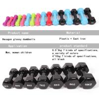 China 5KG Hexagonal Matte Fitness Dumbbell For Women And Children for sale