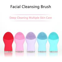 China Waterproof Soft Electric Facial Cleanser 1200 MAh Rechargeable for sale