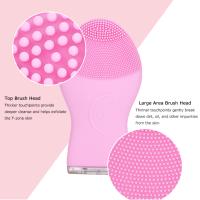 China 5V Facial Massager Electric Facial Cleanser Pink With FCC for sale