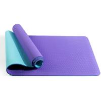 China Double Layer Dual Color TPE Yoga Mat 183*61cm Good Elasticity for sale