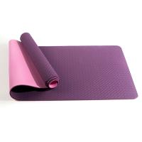 China Double Layer Dual Color TPE Yoga Mat 183*61cm Good Elasticity for sale