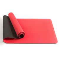 China Double Layer Dual Color TPE Yoga Mat 183*61cm Good Elasticity for sale