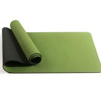 China Double Layer Dual Color TPE Yoga Mat 183*61cm Good Elasticity for sale