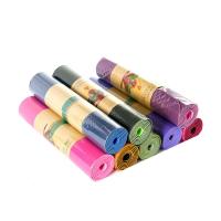 China Soft Comfortable TPE Yoga Mat 6mm Non Slip Yoga Mat Home Use for sale