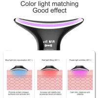 China 8000 Times/Min LED Photon Heating Neck Wrinkle Remover 3 Colors for sale
