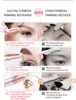 China Mini Electric Eyebrow Hair Remover Pen ,  Laser Eyebrow Trimmer Multifunctional for sale