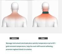 China Wireless Electric EMS Heat Neck Massager Powerful Intelligent Control for sale