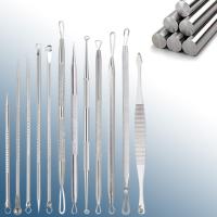 China 1-15 Pcs Blackhead Whitehead Pimple Facial Skin Care Devices Comedone Acne Extractor for sale