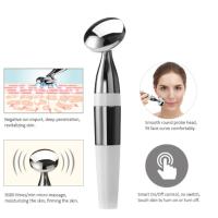 China Dark Circle Removal Face And Eye Massager Ion Magic Wand Eye Customized for sale
