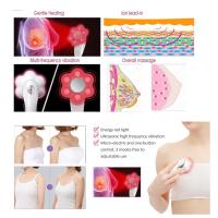China LED Theray Ionic Handheld Vibrating Massager For Elastic Breast for sale