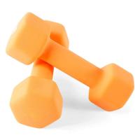 China Cast Iron Rubber Hexagon Dumbbell Sets Kit 0.5KG 0.75KG 1KG 2KG 3KG for sale