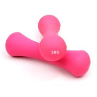 China Weightlifting Bone Shaped Dumbbells , 3kg Neoprene Dumbbells Fitness for sale