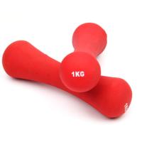 China Weightlifting Bone Shaped Dumbbells , 3kg Neoprene Dumbbells Fitness for sale
