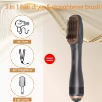 China 1200w Styler Hair Dryer Comb 160 Degree Negative Ionic Straightener for sale