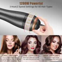 China Nylon Alloy Hot Air Brush Straightener Comb 1200w With 2m Power Cord for sale
