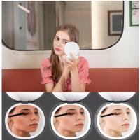 China Hand Travel Pocket Beauty Mirrors LED Purse Folding Makeup 3X Magnifying Custom Cosmetic Desktop Mirror for sale