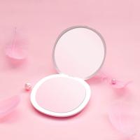 China Beauty 3X Magnifying LED Compact Lighted Travel Makeup Mirror with Light for sale