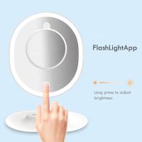 China Original Manufacturer Touch Sensor Switch Single Sides Oval Shaped Soft Lights Led Lighted Makeup Mirror for sale