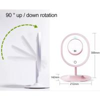 China Original Manufacturer Touch Sensor Switch Single Sides Oval Shaped Soft Lights Led Lighted Makeup Mirror for sale
