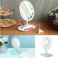 China Original Manufacturer Touch Sensor Switch Single Sides Oval Shaped Soft Lights Led Lighted Makeup Mirror for sale