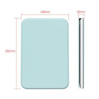 China Trendy Led PU Leather IPad Makeup Mirror Standing Led Lighted Mirror Portable For Travel for sale