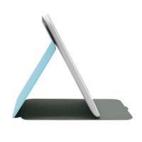 China Trendy Led PU Leather IPad Makeup Mirror Standing Led Lighted Mirror Portable For Travel for sale