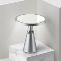 China Wholesale Desktop Folding Make up Mirror Portable Round Three Light Source Smart Table LED Luminous Makeup Mirror for sale