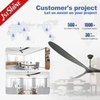 China Indoor 88 Inch 35w Solid Wood Ceiling Fan With Electric DC Motor for sale
