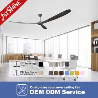 China Indoor 88 Inch 35w Solid Wood Ceiling Fan With Electric DC Motor for sale