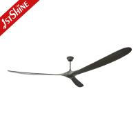 China Indoor 88 Inch 35w Solid Wood Ceiling Fan With Electric DC Motor for sale