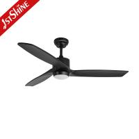China Bedroom 6 Speed Remote Control Wooden Decorative Ceiling Fan With Led Light for sale