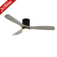 China Low Noise 35W Decorative Saving Space Flush Mount Ceiling Fan With LED Light for sale
