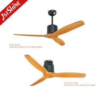 China Office 48 Inch Modern Wood Ceiling Fan Pure Copper Motor DC for sale