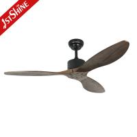 China 52 Inch 5 Speed Remote Control Decorative Wood Ceiling Fan For Bedroom for sale