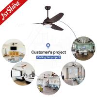 China 1 4 8H Timing ABS Blades Remote LED Ceiling Fan With 35W Motor for sale