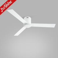 China 3 Natural Plywood Blades Flush Mount Decorative Ceiling Fan Without Light for sale