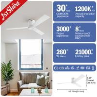 China 3 Natural Plywood Blades Flush Mount Decorative Ceiling Fan Without Light for sale