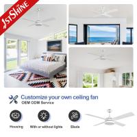 China DCF-W986 35W Low Noise 4 MDF Blade Modern Ceiling Fan LED Light For Bedroom for sale