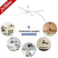 China DCF-W986 35W Low Noise 4 MDF Blade Modern Ceiling Fan LED Light For Bedroom for sale