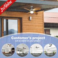 China IP42 Outdoor Ceiling Fan For Waterproof Plywood Blade Remote Control for sale