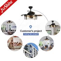 China Bladeless Farmhouse Ceiling Fan With Light Small Modern Industrial for sale