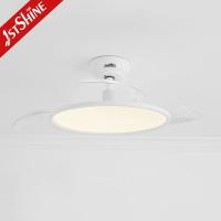China 42 Inches Smart Led Ceiling Fan , Dc Motor Invisible Ceiling Fan For Bedroom for sale