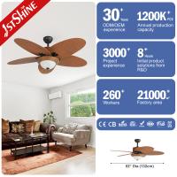 China Low Noise 5 Blades Energy Saving Ceiling Fan With Led Light Large Airflow for sale