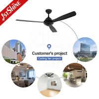 China Patio 52 Inch Industrial Metal Blade Ceiling Fan With Remote Control for sale