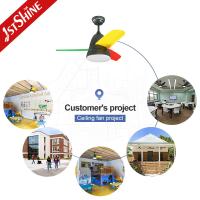 China Small Size 36 Inch Metal Blade Ceiling Fan Electric 3 CLR Brightness for sale