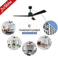 China 220v Reversible Modern Smart Ceiling Fan Remote Control 3 Colors for sale