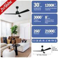 China 220v Reversible Modern Smart Ceiling Fan Remote Control 3 Colors for sale