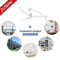 China Energy Saving Wooden Ceiling Fan With Light 37W DC Motor 6 Speed Choice 2in1 Fan Light for sale
