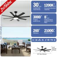 China 15cm 8 Steel Blade Ceiling Fan For Swimming Pool Yoga Studio for sale